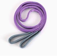 China CE Certified Flat Lifting Sling Eye & Eye Polyester Webbing Slings 5 Ton 3 Meter Heavy Duty for sale
