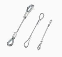 China Galvanized Steel Wire Rope Sling 6x37 High Tensile Lifting Sling 6mm to 60mm Diameter for sale