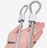 China 10mm Pressed Steel Wire Rope Sling 1300 kg WLL for Structural Construction for sale