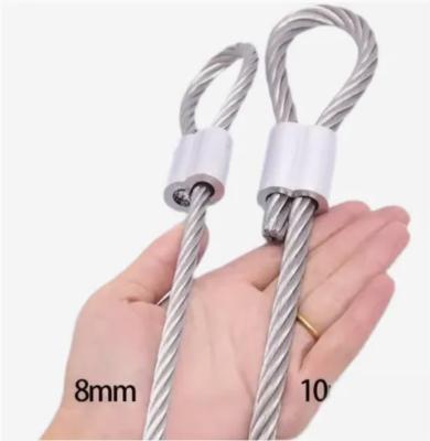 China 10mm Pressed Steel Wire Rope Sling 1300 kg WLL for Structural Construction for sale