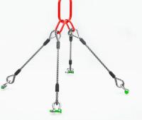 China Heavy Duty Steel Wire Rope Slings 1 to 4 Leg 8mm to 52mm IWRC for Industrial Lifting for sale