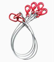 China Galvanized 4-Leg Steel Core Wire Rope Lifting Sling 1-50 Ton WLL Hot-Dip Coated for sale
