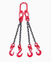 China Multi-Leg Chain Slings with Hooks Grade 80 2-4 Legs 1-60 Ton WLL for Heavy Lifting for sale