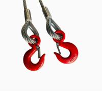 China Heavy Duty Two Leg Lifting Sling 2m 3m Steel Hook 1 Ton to 10 Ton WLL for sale