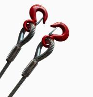 China Heavy Duty Two Leg Lifting Sling 2m 3m Steel Hook 1 Ton to 10 Ton WLL for sale