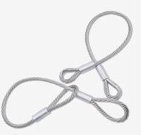 China 8mm Pressed Steel Wire Rope Sling 6x19 IWRC Galvanized 1300 kg WLL for Construction for sale