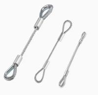 China 8mm Pressed Steel Wire Rope Sling 6x19 IWRC Galvanized 1300 kg WLL for Construction for sale