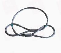 China 5 Ton Single Leg Wire Rope Sling with Rings Thimbles 10000 lbs 4.5 MT ASME EN for sale