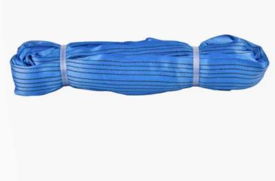 China GS 8t Polyester Endless Round Sling 8 Ton WLL 5:1 Safety Factor Lifting Sling for sale