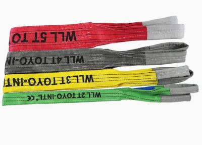 China 100% Polyester Lifting Webbing Slings & Cargo Lashing Straps | High-Tenacity Load Control for sale