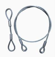 China Heavy Duty Pressed Steel Wire Rope Sling 6 mm to 60 mm 5:1 Safety Factor for Construction for sale