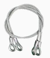 China Heavy Duty Pressed Steel Wire Rope Sling 6 mm to 60 mm 5:1 Safety Factor for Construction for sale