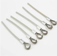China Galvanized Steel Wire Rope Sling 10mm 5:1 Safety Factor Thimbled Eye Both Ends for sale