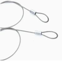 China Galvanized Steel Wire Rope Sling 10mm 5:1 Safety Factor Thimbled Eye Both Ends for sale