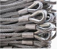 China Galvanized Pressed Steel Wire Rope Sling 6mm-60mm High Strength Custom Length Heavy Duty Lifting for sale