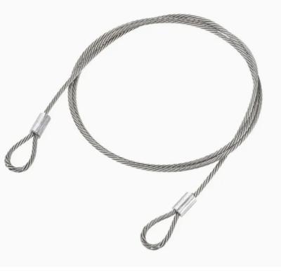 China Galvanized Wire Rope Sling Flemish Eye Steel Sleeve Thimble 6mm-32mm 1-20 Ton Lifting for sale