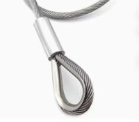 China Galvanized Wire Rope Sling with Wire Rope Thimble on Both Ends – Premium Lifting Solution for sale
