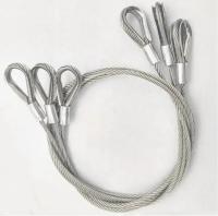 China Galvanized Wire Rope Sling with Wire Rope Thimble on Both Ends – Premium Lifting Solution for sale