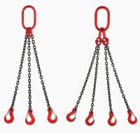 China Adjustable 4 Leg G80 Alloy Steel Lifting Chain Sling 8mm 4000kg WLL for Heavy Duty Rigging for sale