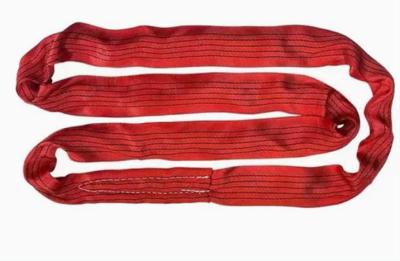 China Endless Polyester Woven Round Sling 1-100 Ton Heavy Duty Lifting Belt EN1492-2 for sale