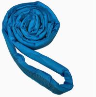 China Heavy Duty Polyester Round Sling 15000kg WLL 7:1 Safety Factor for Industrial Lifting for sale