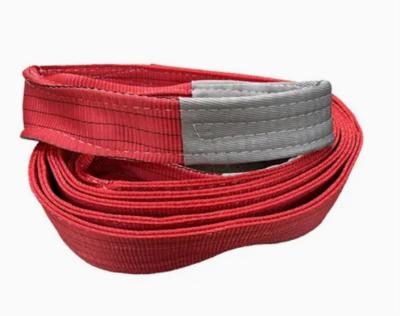 China 12 Tonne Double Layer Polyester Webbing Sling 2.2m Heavy Duty Lifting for sale