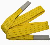 China 3 Ton Eye to Eye Webbing Sling Polyester Lifting Belt 1m 2m 3m Length EN 1492-1 for sale