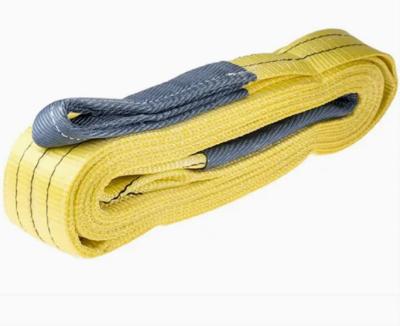 China Factory Direct 3 Ton CE Certified Eye Type Cargo Lifting Belt Webbing Sling for Industrial Crane Operations for sale