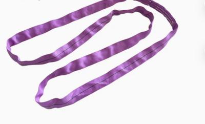 China 1 Ton 1000kg Polyester Round Webbing Lifting Sling 1m-6m Length CE Certified for sale