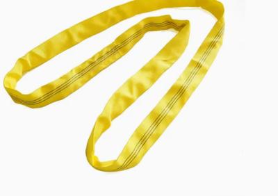 China 3 Ton Endless Round Webbing Sling 60mm Polyester Lifting Sling 7:1 Safety Factor for sale