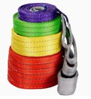 China EN1492-1 Double Eye Duplex Polyester Flat Webbing Sling 1T to 10T for Heavy Lifting for sale