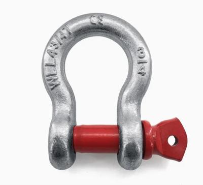 China US Type G209 Bow Shackle Screw Pin | G210 G2130 G2150 Electro Galvanized Anchor Shackle Manufacturer for sale