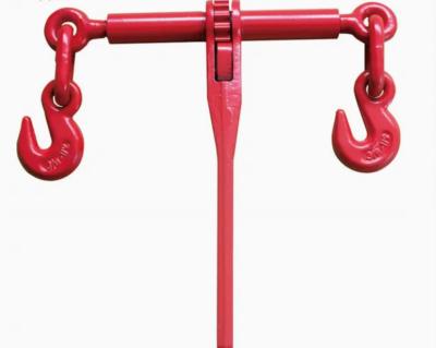 China G80 Ratchet Load Binder with Double Grab Hooks for Chain Lashing for sale
