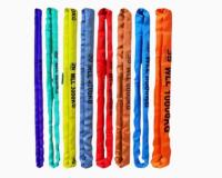 China Heavy Duty Round Webbing Sling for Cargo Hoisting Work with High Strength Polyester Construction for sale