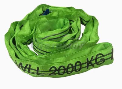 China Custom Round Webbing Sling with Anti Aging Protection Layer for Industrial Lifting Applications for sale