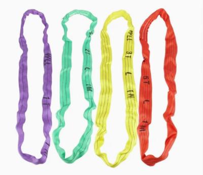 China Industrial Round Lifting Slings for Heavy Equipment with Colour Coded Capacity for sale