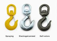 China Heavy Carbon Steel Large Swivel Safety Forged Crane Hook for sale