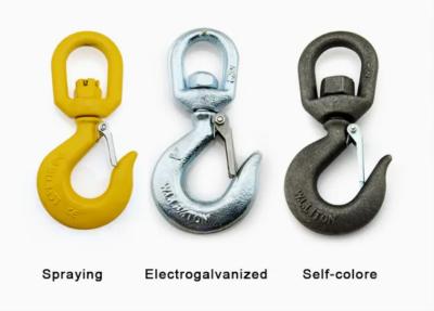 China Heavy Carbon Steel Large Swivel Safety Forged Crane Hook for sale