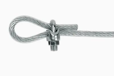 China Customizable Malleable Wire Rope Clip DIN 741 for Construction Steel Structures for sale