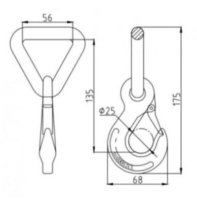 China 11000 kg Ratchet Tie Down Straps with Eye Sling Hooks Heavy Duty Cargo Straps for Secure Transportation for sale