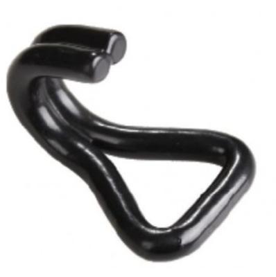 China PVC Vinyl Coated 2 Inch Double J Hook Ratchet Tie Down Straps - 4000 kg Breaking Load, 100 mm Length for sale
