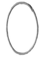 China 15mm Endless Wire Rope Sling - 1670 MPa Cable Laid Grommet with 12.8 Ton MBL Capacity for sale