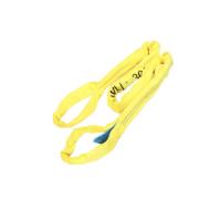 China 3 Ton Polyester Round Sling - 45mm Yellow Lifting Straps with 6:1 Safety Factor and 80m Max Length for sale