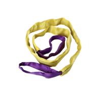 China 1 Meter 1000KG Heavy Lift Round Slings - Eye and Eye Polyester Construction with 6:1 Safety Factor for sale