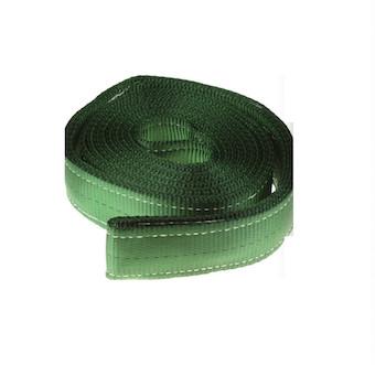 China EN 1492-1 4 Tonne Green Polyester Double Layer Webbing Sling - 50-65mm Width, 1-100m Length for sale