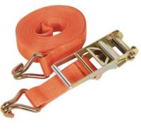 China RA35-3T Ratchet Strap with J Hooks - 35mm Width 3000kg Capacity Cargo Tie Down Straps for sale