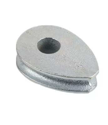 China 52mm Steel Wire Rope Thimble for 8-60mm Ropes, GB/T 5974.2-2006 Compliant Rigging Accessory for sale