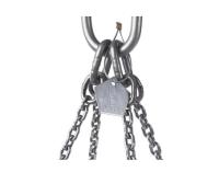 China 10mm Grade 80 Four Leg Lifting Chain Sling with Master Link Assembly for Overhead Heavy Lifting for sale