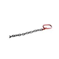 China Grade 80 13mm Single Leg Lifting Chain Sling with 5.3 Ton Capacity and Self-Locking Hook for sale