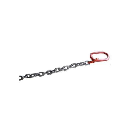 China Grade 80 13mm Single Leg Lifting Chain Sling with 5.3 Ton Capacity and Self-Locking Hook for sale